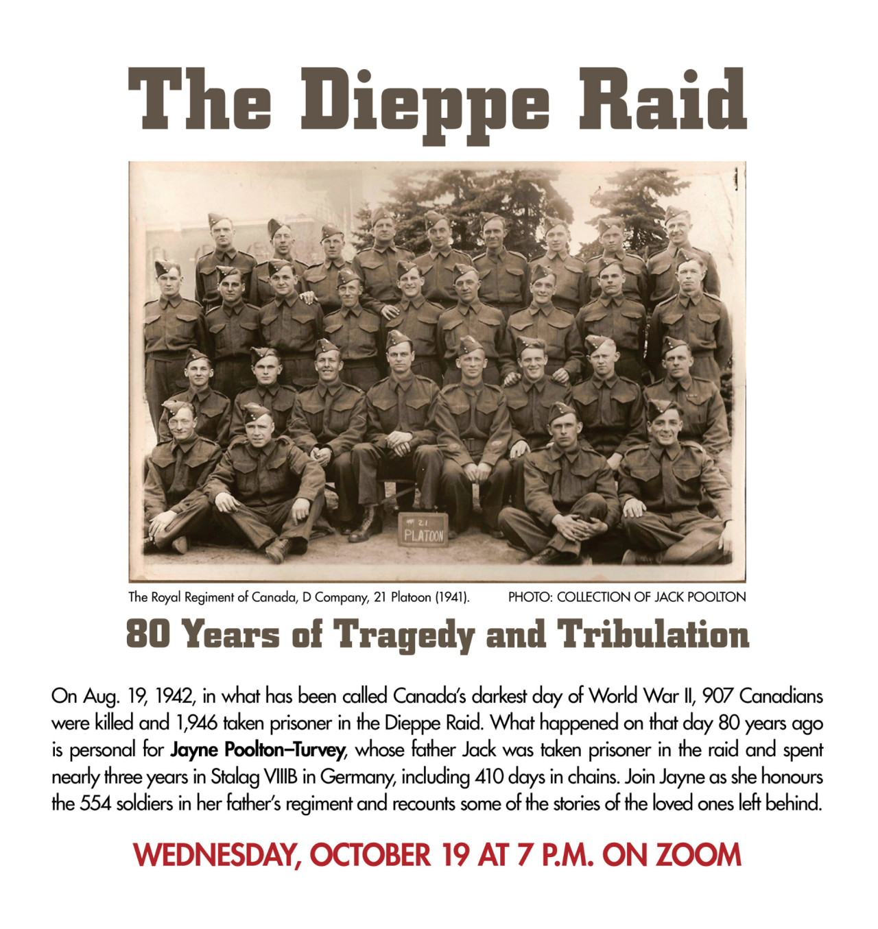 THE DIEPPE RAID: 80 YEARS OF TRAGEDY AND TRIBULATION - Orillia Museum ...